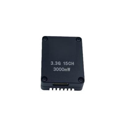 China Stable Signal 3.3GHz 3W 200 -3000MW  adjustable Video transmission Drone PFV VTX for sale