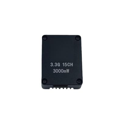 China Low  Latency Wireless Video Signal Transmitter 3.3GHz 15CH Adjustable Power Video Transmitter for sale