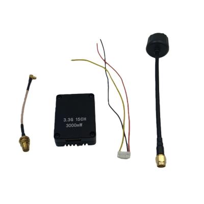 China 3.3GHz Long Range Analog FPV VTX 14CH 3 Watt Wireless Interference Resistant for sale