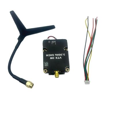 China Consistent 3.3GHz FPV VTX Transmitter Featuring Adjustable Power Output and 3060MHz–3500MHz Frequency Band for sale