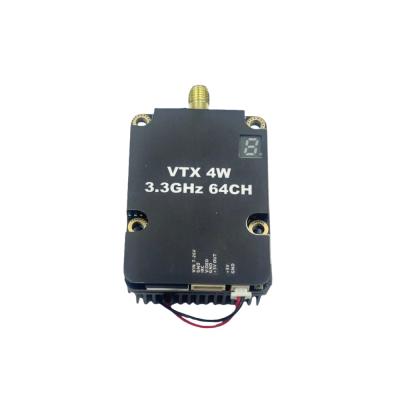 China 7-26V 64CH 3.3GHz FPV VTX Transmitter (Pit/2W/4W) with IRC, SMA & JST-6Pin for DIY Drones for sale