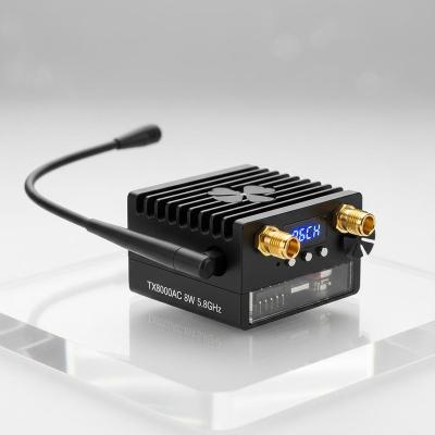 China TX8000AC 8W 5.8GHz 96CH Anti-Interference FPV Video Transmitter for sale
