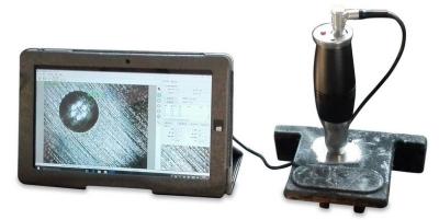 China Portable Brinell Measurement Software BrinScan with 0.5X Microscope and Tablet for sale