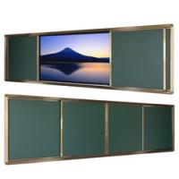 China 86 Inch Push Pull Digital Chalk Board with 4K 3840x2160 Resolution and Magnetic Side Panels for Education for sale