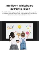 China Interactive Smart Digital Blackboard 86 Inch 4K UHD Touch Screen with Magnetic Side Panels for Classroom Teaching for sale