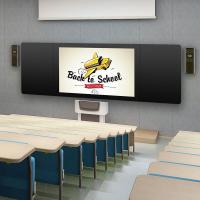 China 86 Inch Push Pull Smart Digital Blackboard with 40 Touch Points and 32768x32768mm Resolution for Interactive Classroom Teaching for sale