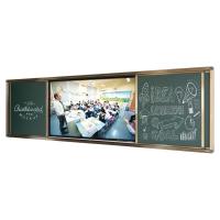 China 86 Inch Push Pull Smart Digital Blackboard with 40 Touch Points and 32768x32768mm Resolution for Interactive Classroom Teaching for sale