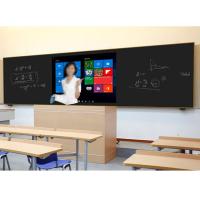 China 75-inch 4K Interactive Smart Blackboard with 20-Point Touch and Android OS - 3840x2160 Resolution for sale
