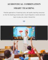 China 75-inch 4K Interactive Smart Blackboard with 20-Point Touch and Android OS - 3840x2160 Resolution for sale