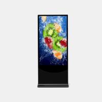 China 43-55 Inch Floor Standing Digital Signage Touchscreen with 3840x2160 Resolution and 50M Touch Durability for Advertising for sale