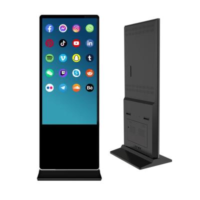 China Indoor Floor Standing Digital Signage Display 42-65 Inch with 1920x1080 Resolution and Android/Windows OS for sale
