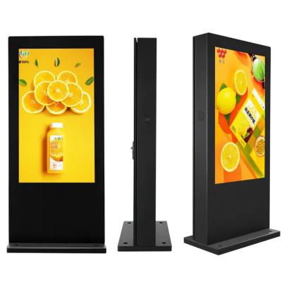 China 32/43/75 Inch Outdoor Digital Signage Display with 2000-3000 cd/m² Brightness and Waterproof Construction for sale