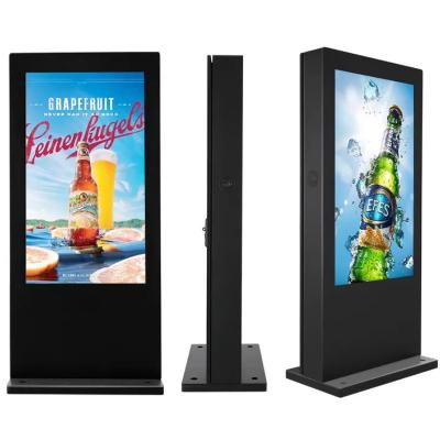 China 75 Inch Outdoor Digital Signage Display with 2000-3000 cd/m² Brightness for Advertising for sale