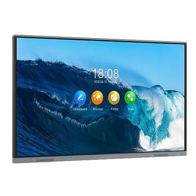 China 110 Inch Interactive Touch Screen Whiteboard with 4K Display and 20-Point Infrared Touch for Corporate Conference Rooms for sale