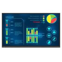 China 55-inch 4K Interactive Touch Screen Whiteboard with 20-Point Multi-Touch and 3840×2160 Resolution for Professional Use for sale
