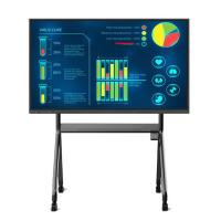 China 55-inch 4K Interactive Touch Screen Whiteboard with 20-Point Multi-Touch and 3840×2160 Resolution for Professional Use for sale