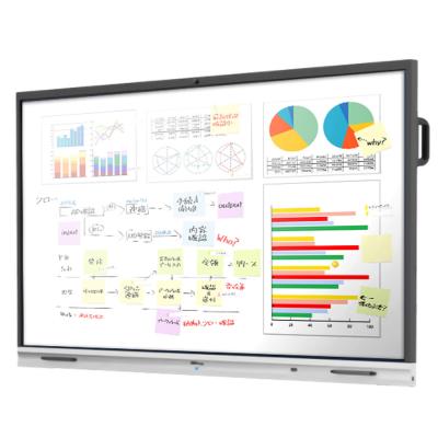 China 4K 75-inch Interactive Whiteboard with 20-Point Touch, Dual OS Support and 3840×2160 Resolution for Education for sale