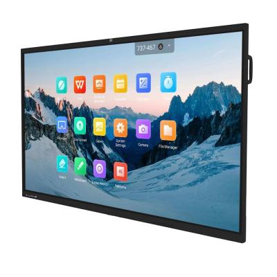 China 55-Inch 4K LED Interactive Whiteboard 3840x2160 Resolution with 20-Point Touch and Dual OS Support for sale
