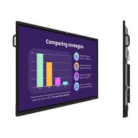 China 55-Inch 4K LED Interactive Whiteboard 3840x2160 Resolution with 20-Point Touch and Dual OS Support for sale