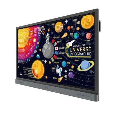 China 75-inch 4K Interactive Electronic Whiteboard with 3840×2160 Resolution and 20-Point Touch for Conference Rooms for sale