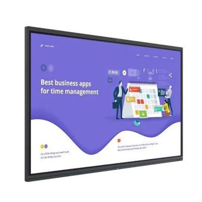 China 98-Inch Interactive Touch Screen with 20-Point Infrared Touch and Dual Android/Windows 10 Systems for Education for sale