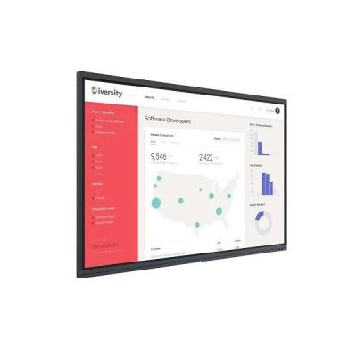China 4K Electronic Interactive Touch Screen Whiteboard 65-100 Inch with 20-Point Touch and Dual OS for Education Office for sale