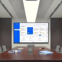China 4K Electronic Interactive Touch Screen Whiteboard 65-100 Inch with 20-Point Touch and Dual OS for Education Office for sale