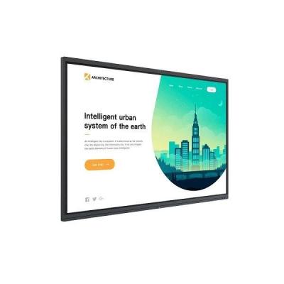 China 86-inch 4K Interactive Touch Screen Whiteboard with 20-Point IR Touch and Dual OS for English Teaching for sale