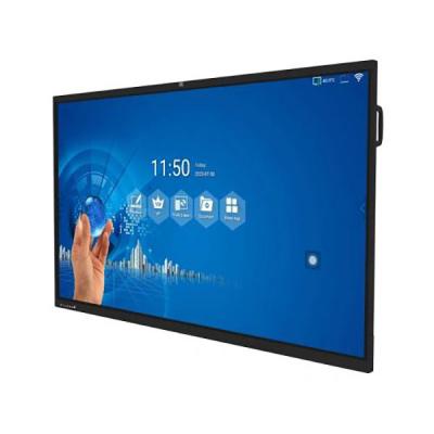 China 65 Inch Classroom Interactive Touch Screen Whiteboard 3840x2160 with 20-Point Infrared Touch and Dual OS for sale