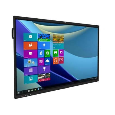 China 4K Interactive Touch Screen Whiteboard Training Panel with 20-Point Touch, 65-100 Inch Screens, and Dual OS Support for sale