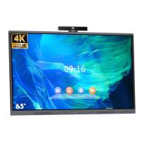 China 75 Inch Interactive Display Board with 20-Point Touch and 3840x2160 UHD Resolution for Conference Rooms for sale