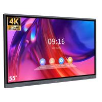China 55 Inch Interactive Touch Screen Whiteboard with 3 HDMI Ports and 20-Point Multi-Touch for Education and Business for sale
