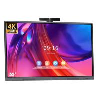 China 55 Inch Interactive Touch Screen Whiteboard with 3 HDMI Ports and 20-Point Multi-Touch for Education and Business for sale