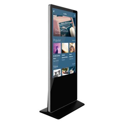 China 42-65 Inch Floor Standing Digital Signage with 1920×1080 Resolution, WiFi Bluetooth USB Connectivity for Indoor Commercial Display for sale