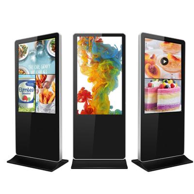 China Customized Indoor Floor Standing Digital Signage with 42-65 Inch Display and 8GB/16GB Storage for sale