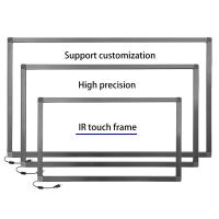 China USB RS232 Infrared Touch Screen with DC 5V Power Supply - 20-64 Touch Points, 100% Light Transmittance for sale