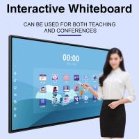 China 96-Inch All-in-One Interactive Whiteboard with 3840x2160 4K Resolution and 20-40 Point Multi-Touch for sale