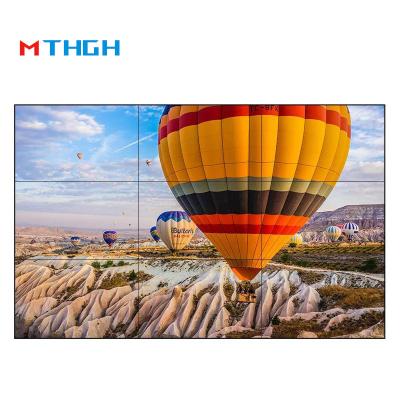 China 55 Inch LCD Video Wall Display with 3.5mm Bezel, 3840×2160 Resolution and 500 Nits Brightness for Digital Advertising for sale