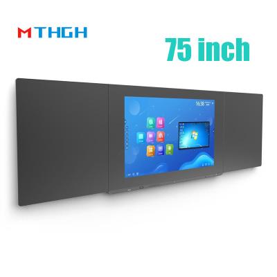 China 75 Inch Smart Digital Blackboard with Capacitive Touch and Android 13+Windows for Interactive Teaching for sale