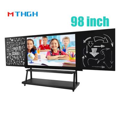 China 98 Inch Capacitive Nano Smart Digital Blackboard with 3840×2160 Resolution and 350cd/m² Brightness for School Teaching for sale