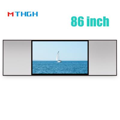 China Interactive Smart Digital Blackboard 86 Inch 4K UHD Touch Screen with Magnetic Side Panels for Classroom Teaching for sale