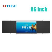 China 86-Inch Interactive Digital Blackboard with 4K Resolution and Magnetic Side Panels for Classroom Teaching for sale