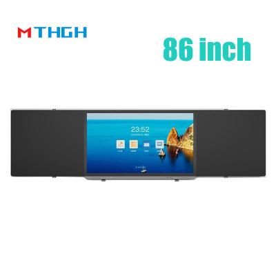 China 86-Inch Interactive Digital Blackboard with 4K Resolution and Magnetic Side Panels for Classroom Teaching for sale