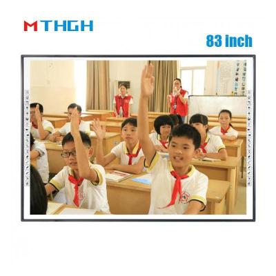 China 83 Inch Smart Interactive Whiteboard with 40-Point Touch, 1920x1080 Resolution and 60,000 Hours Lifespan for Education and Business for sale