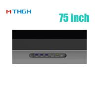 China 75 Inch Interactive Touch Screen Display Smart Blackboard with 500cd/㎡ Brightness and 3840*2160 Resolution for sale