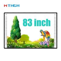 China 83 Inch Smart Interactive Whiteboard with Infrared Touch Technology and 4K Resolution for Education and Conference for sale