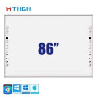 China 86-inch 4K UHD Smart Interactive Whiteboard with Wi-Fi, Bluetooth & USB Connectivity for Education and Business for sale