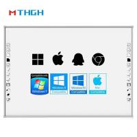 China 106 Inch Electromagnetic Touch Smart Interactive Whiteboard with 3840X2160 Screen Resolution for School and Conference for sale