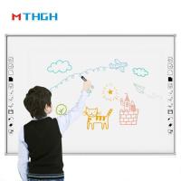 China 106 Inch Electromagnetic Touch Smart Interactive Whiteboard with 3840X2160 Screen Resolution for School and Conference for sale