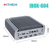 China IBOX-604 Fanless Industrial PC with Intel Core i5-6500T, 256GB SSD, DC12V4.0A Power for Harsh Environments for sale